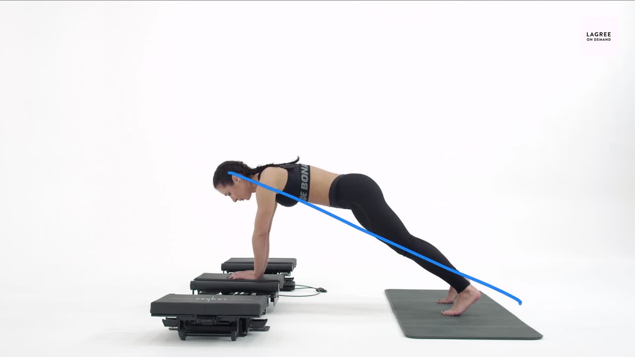 One arm reach Foot and Hand Moving - Lagree On Demand